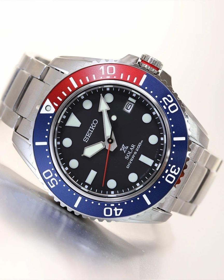 佐敦門市 現貨 100% 全新 精工 Seiko 重新詮釋 SNE591 SNE591P1 Solar Pepsi 太陽能 百事 SS ...