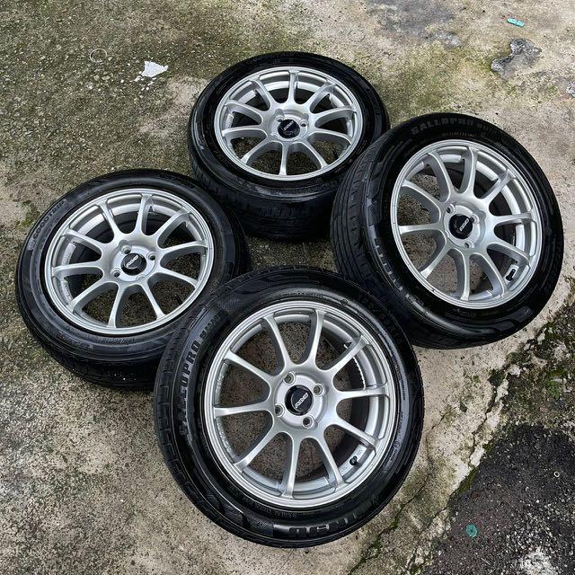 advan racing 15 inch sports rim myvi tyre 70%, Auto Accessories on ...