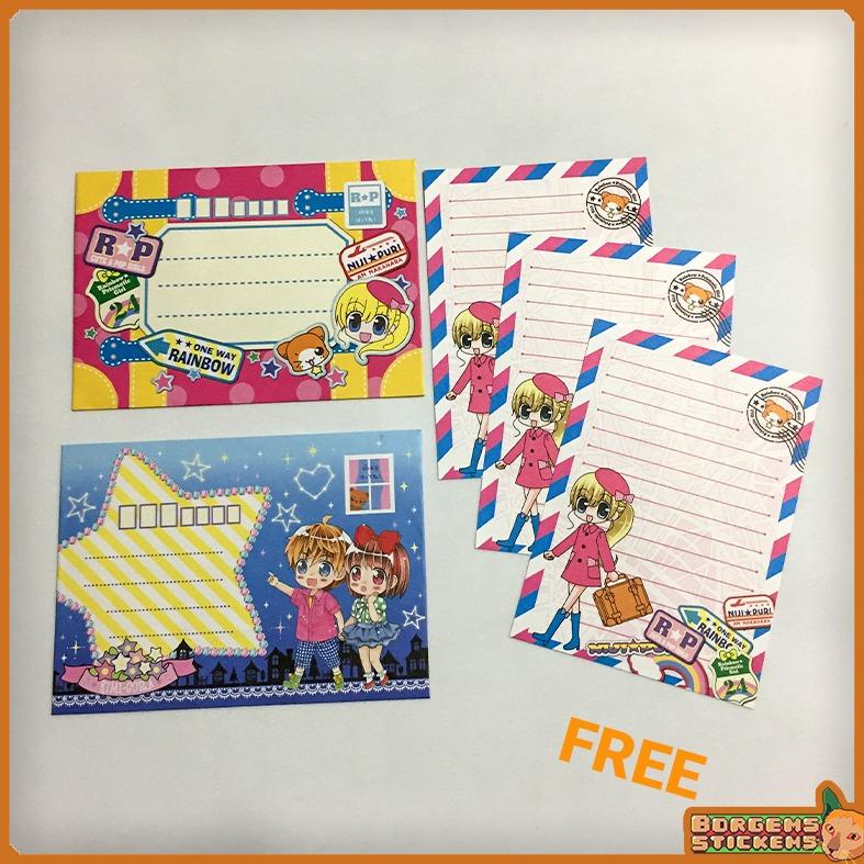 Anime Postcard Envelope Stickers Stationary - Paper Types, Hobbies ...