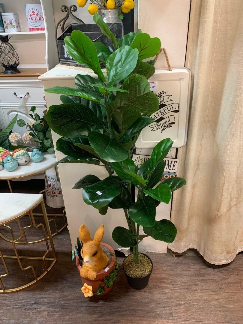 Artificial fig tree plant decor, Furniture & Home Living, Home Decor ...