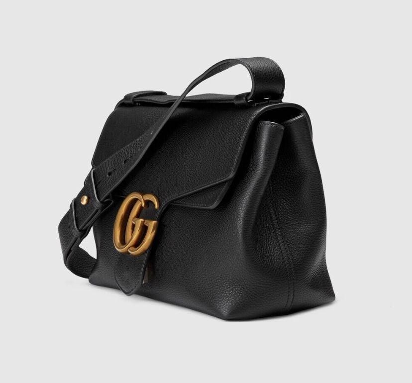 Authentic Gucci iconic double G buckle shoulder bag, Luxury, Bags ...