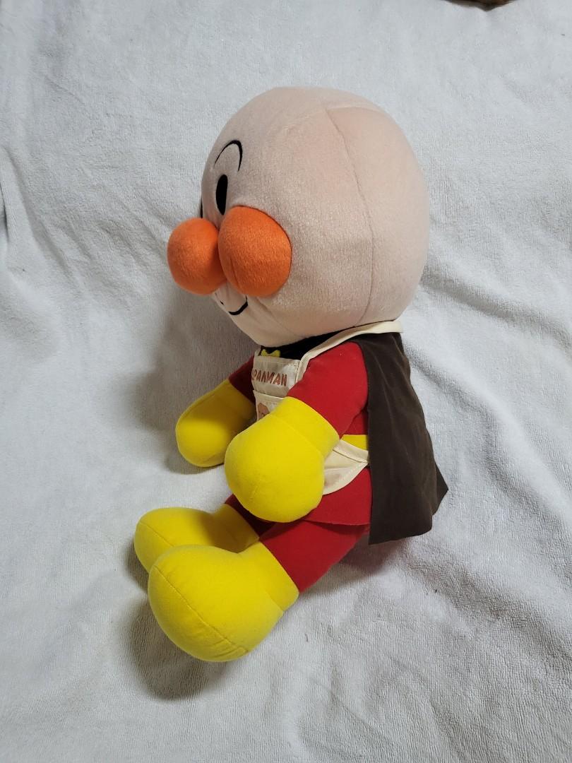 Authentic Large (Big) Anpanman Wearing Apron Plush Soft Toy, Hobbies ...