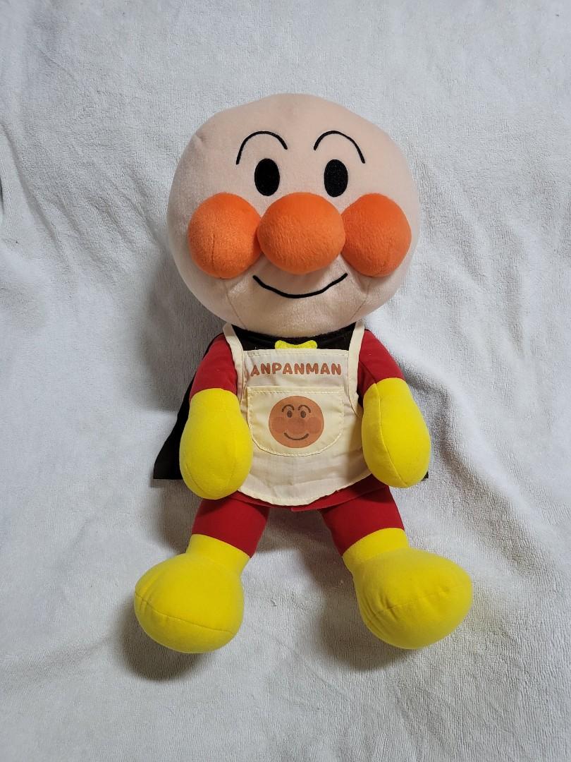 Authentic Large (Big) Anpanman Wearing Apron Plush Soft Toy, Hobbies ...