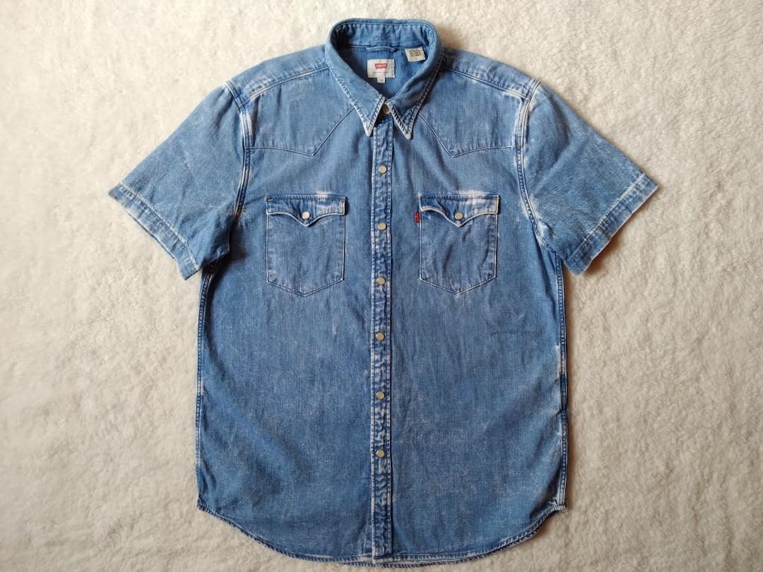 Authentic levis denim polo shirt, Men's Fashion, Tops & Sets, Tshirts ...
