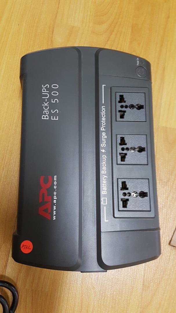 Back - UPS APC ES 500, Computers & Tech, Office & Business Technology on Carousell