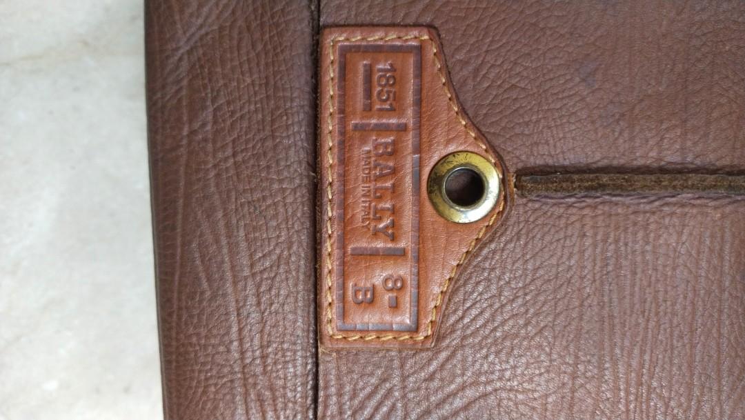 BALLY 1851 genuine leather sling leather bag for men, Men's Fashion ...