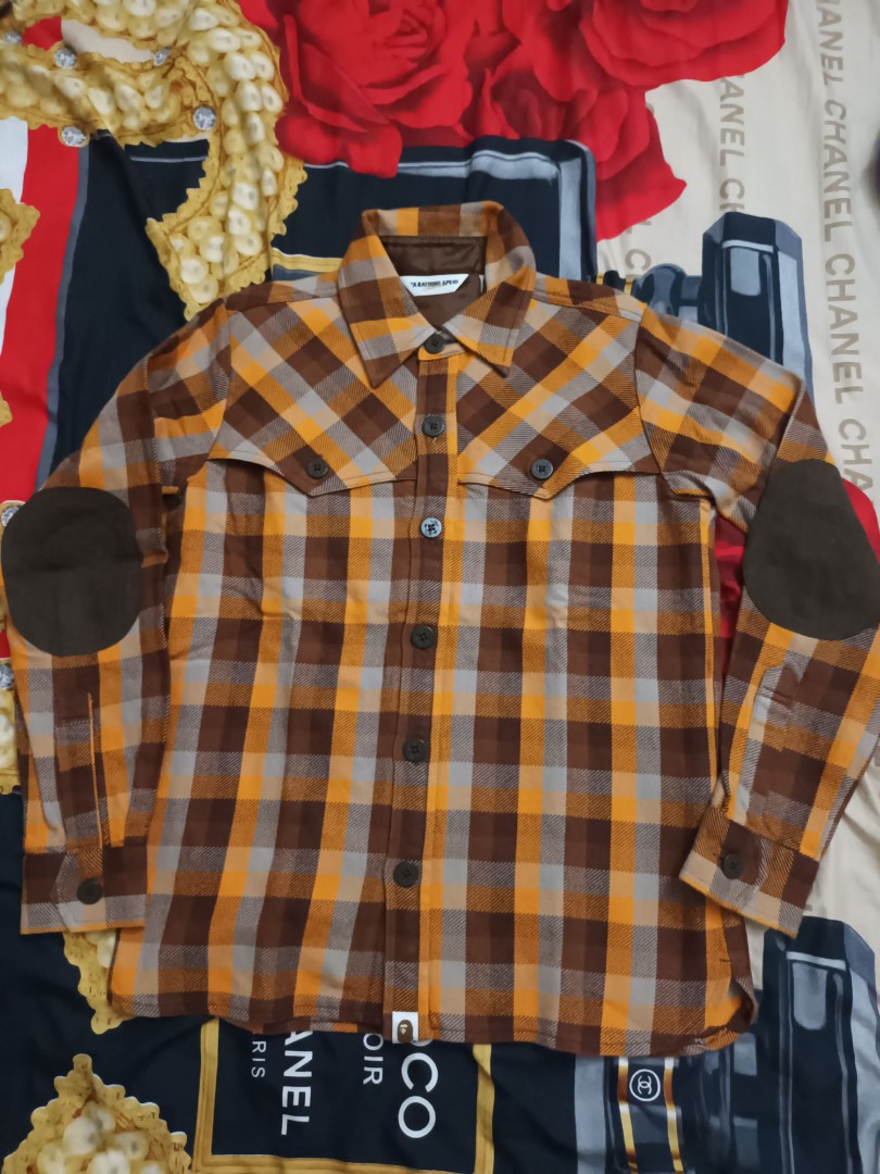 Bape a bathing ape plaid flannel, Women's Fashion, Coats, Jackets and ...