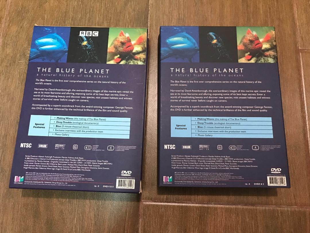 BBC The Blue Planet DVD Box set of 5, 興趣及遊戲, 音樂樂器 & 配件, 音樂與媒體 - CD 及 ...