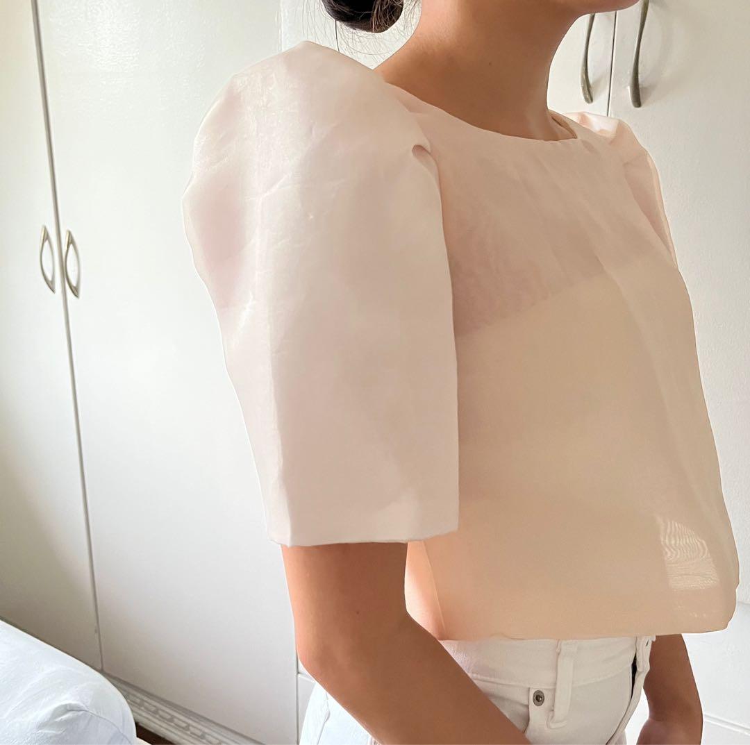 Beige Modern Filipiniana Top, Women's Fashion, Dresses & Sets ...