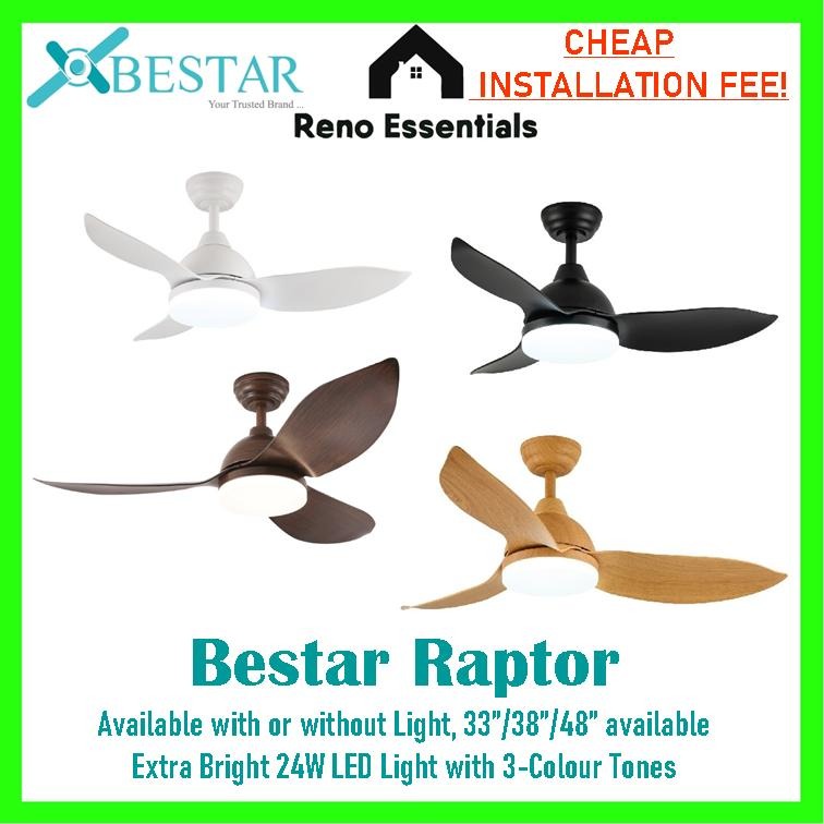 Bestar Raptor DC Ceiling Fan, Furniture & Home Living, Lighting & Fans ...