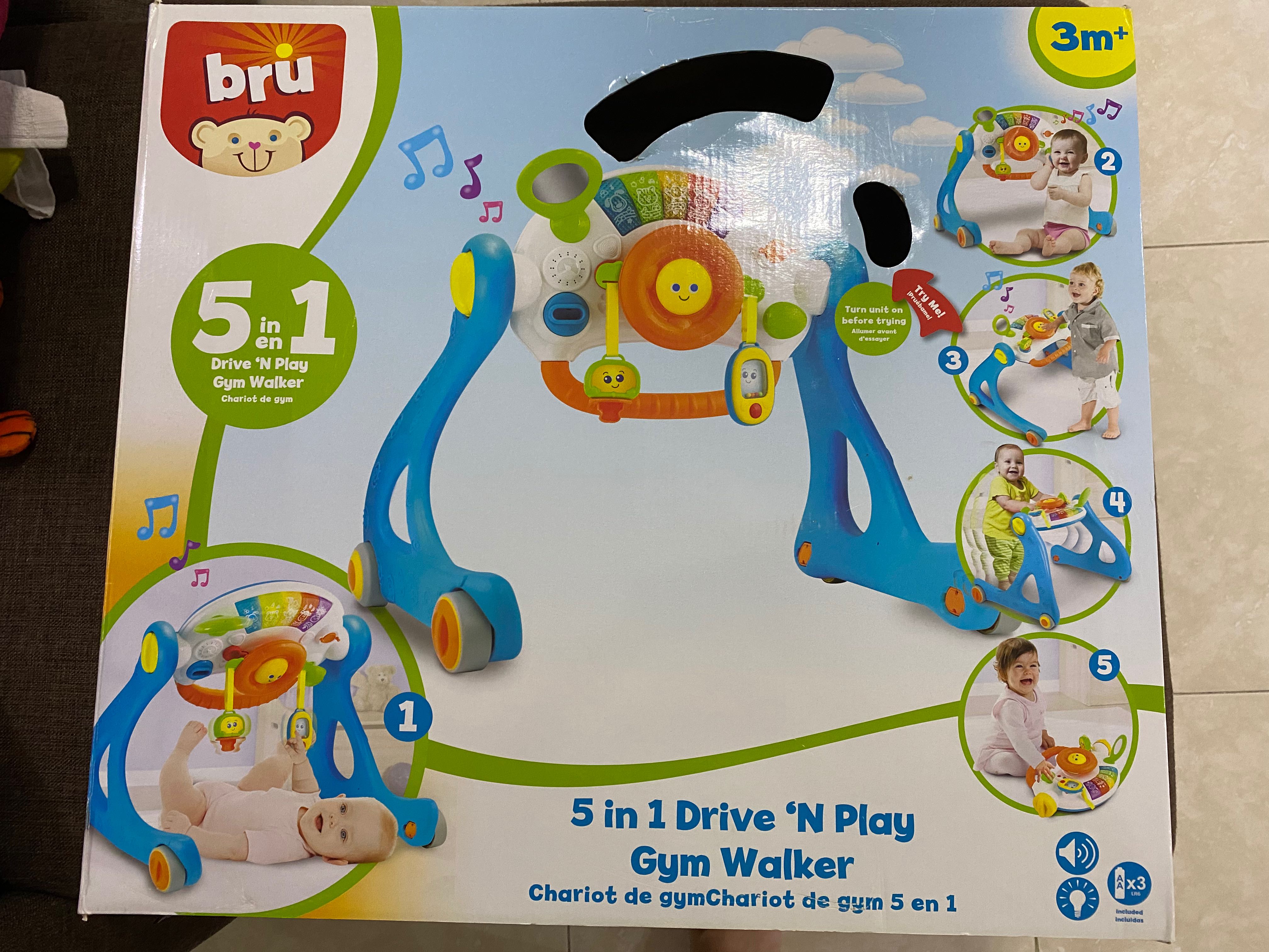 Bru 5 in 1 Drive N Play Gym Walker, Babies & Kids, Infant Playtime on ...