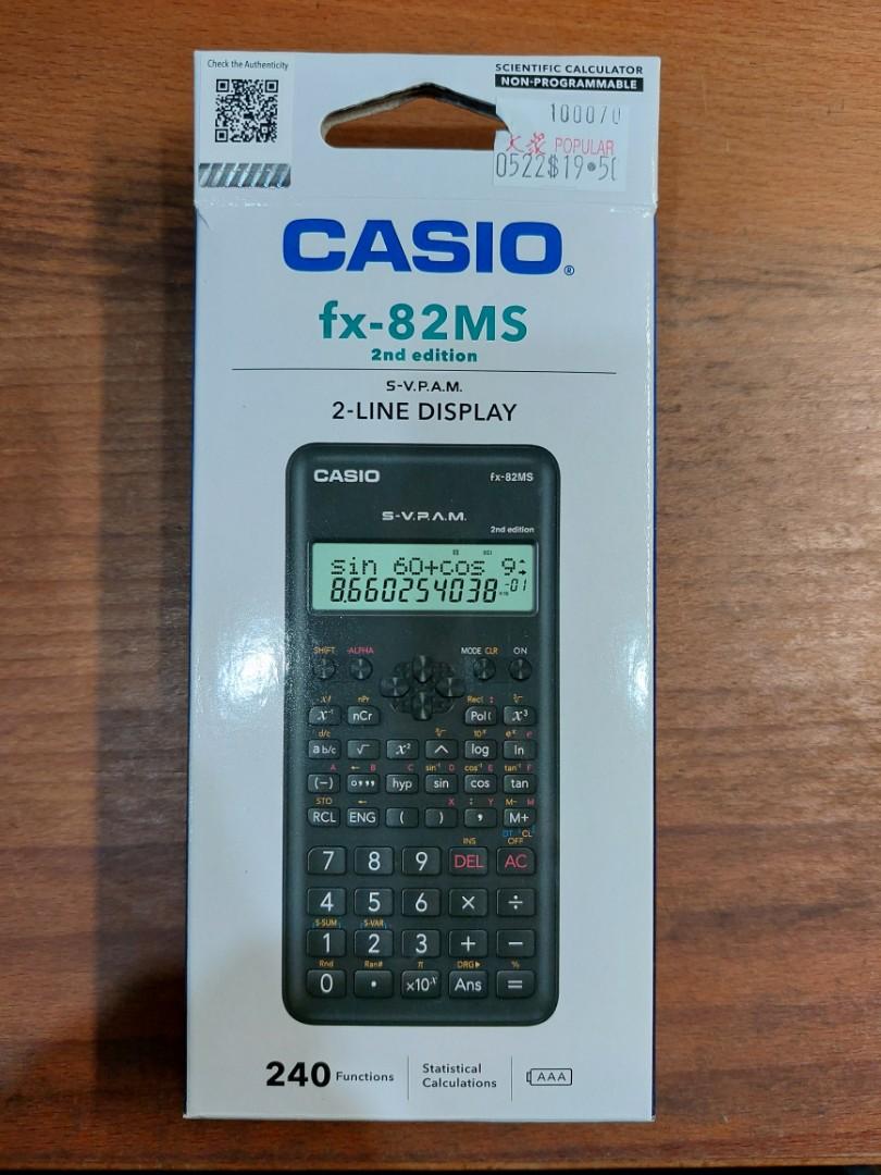 Casio fx-82 MS 2nd Edition Calculator, Mobile Phones & Gadgets, Other ...