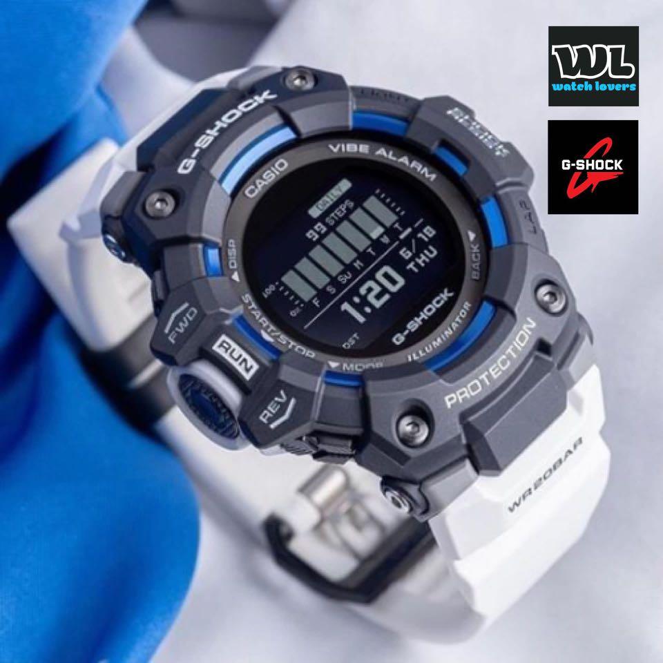 Casio G-Shock G-SQUAD Bluetooth White Resin Band GBD-100-1A7, Men's ...