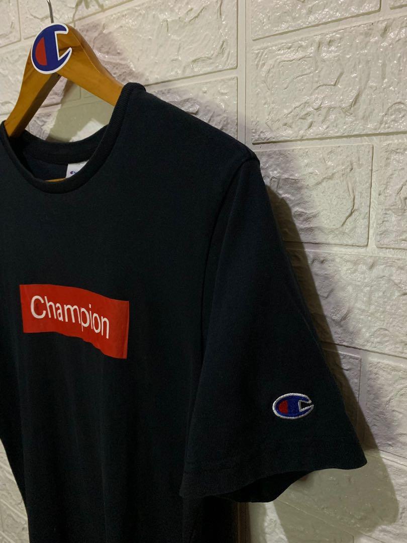 Champion box logo, Men's Fashion, Tops & Sets, Tshirts & Polo Shirts on ...