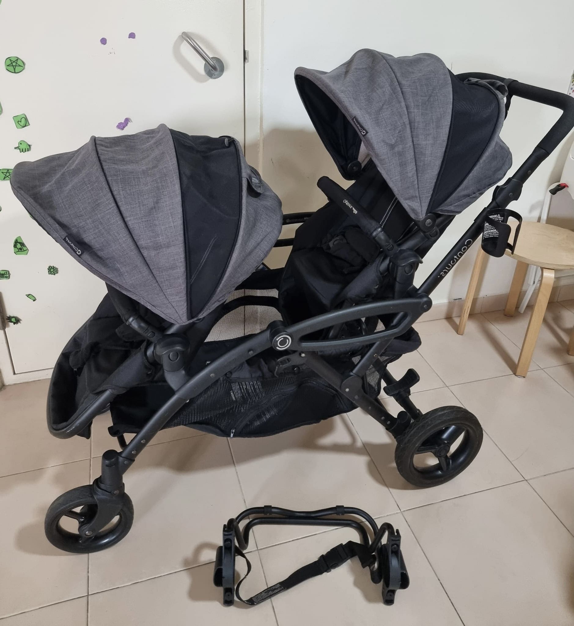 Contours Options Elite Tandem Stroller, Babies & Kids, Going Out ...