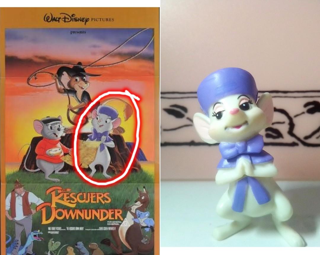 Disney Miss Bianca (from The Rescuers) mini hard figure, Hobbies & Toys ...