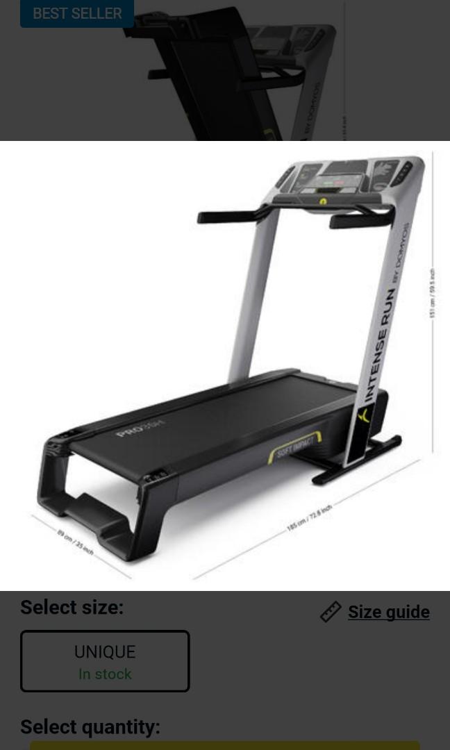 Domyos Treadmill Intense Run, Sports Equipment, Exercise & Fitness ...