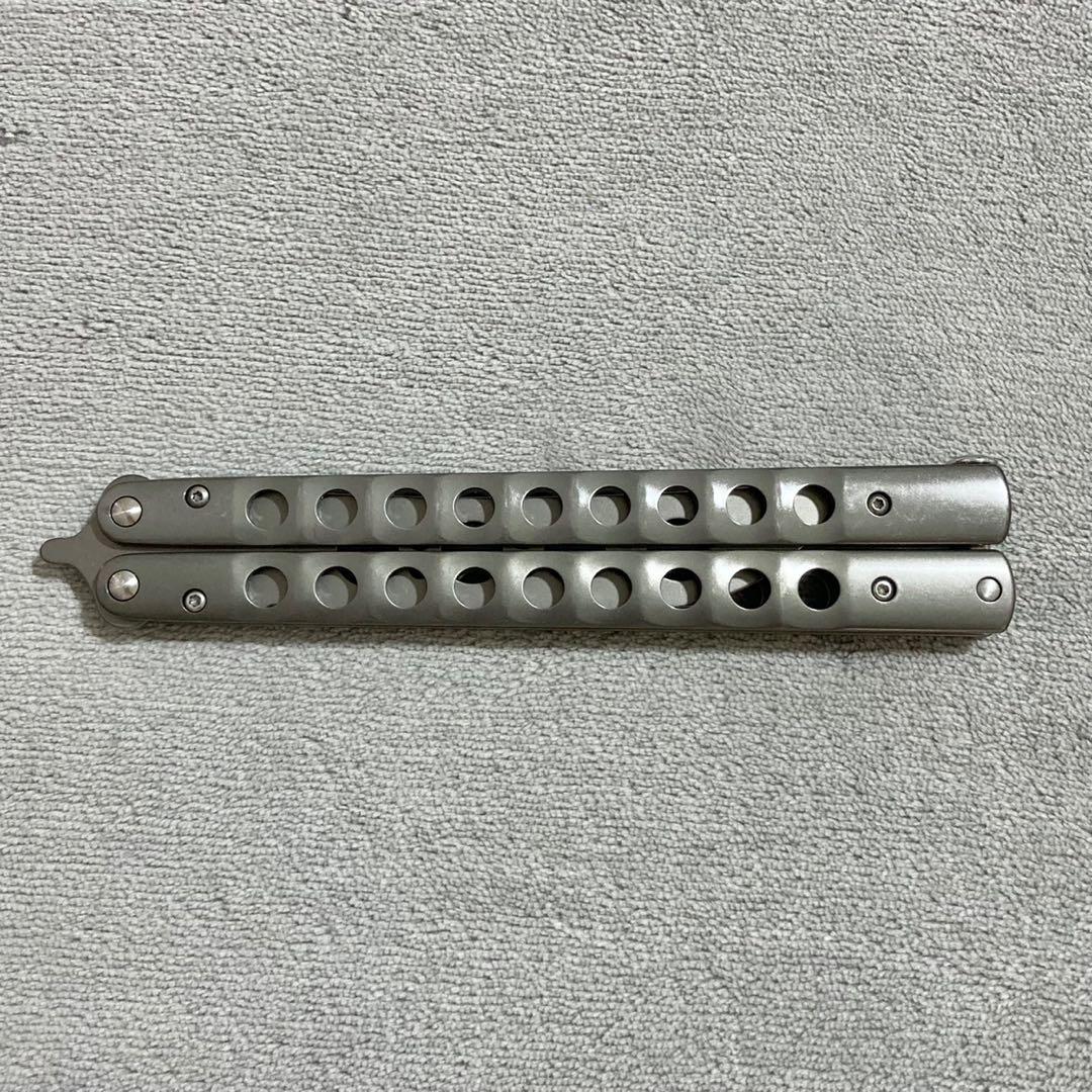 EDC Tactical Butterfly Knife Balisong Knife Trainer with pouch, Hobbies ...