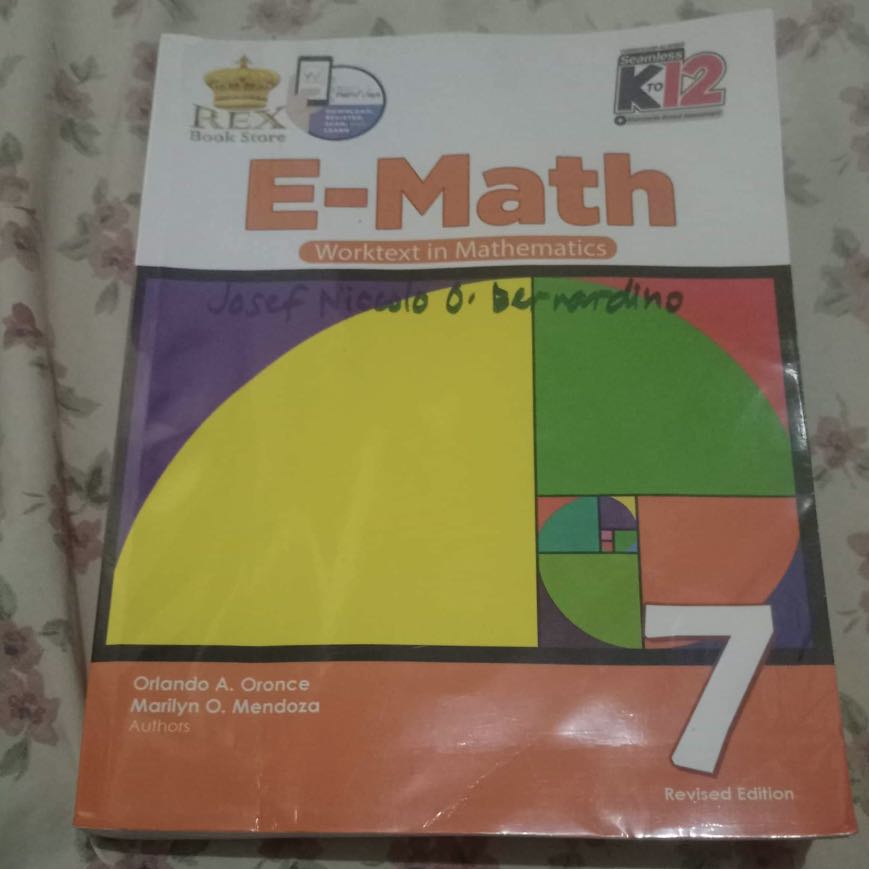 E-Math Grade 7 Revised Edition, Hobbies & Toys, Books & Magazines ...