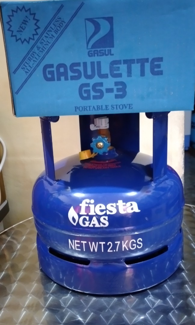 Fiesta gas 2.7 kg with burner, TV & Home Appliances, Kitchen Appliances ...