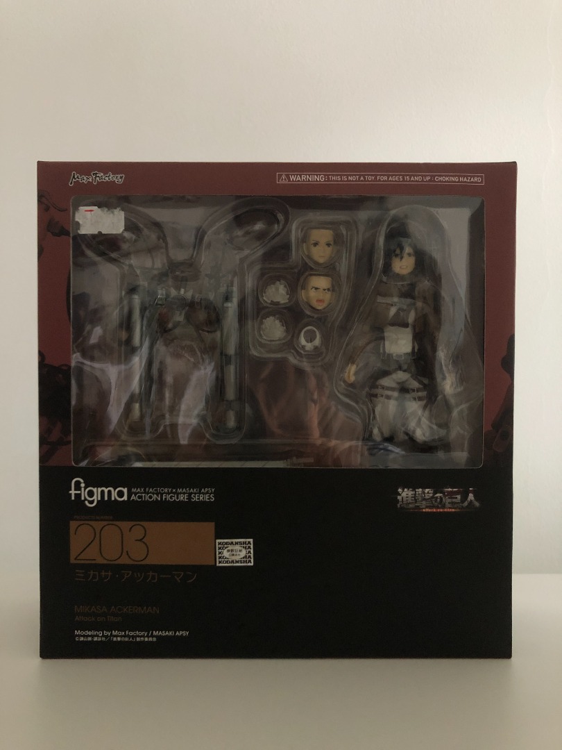 Figma 203 Mikasa Ackerman (Attack on Titan), Hobbies & Toys, Toys ...