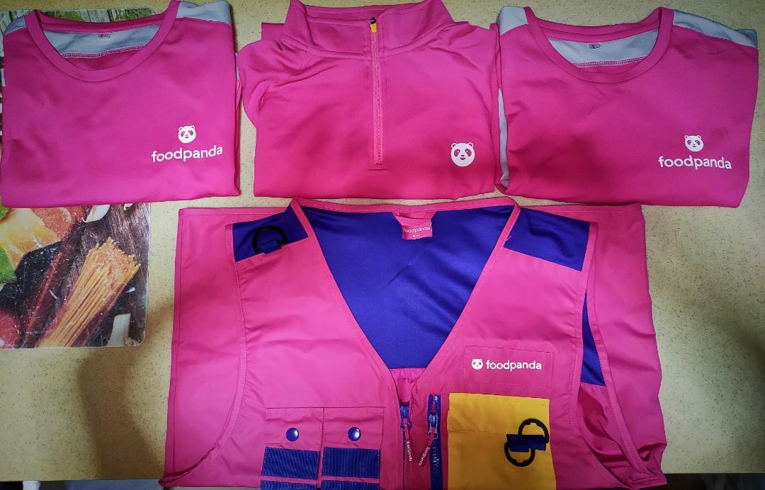 Food Panda Uniform (SET), Men's Fashion, Tops & Sets, Tshirts & Polo ...