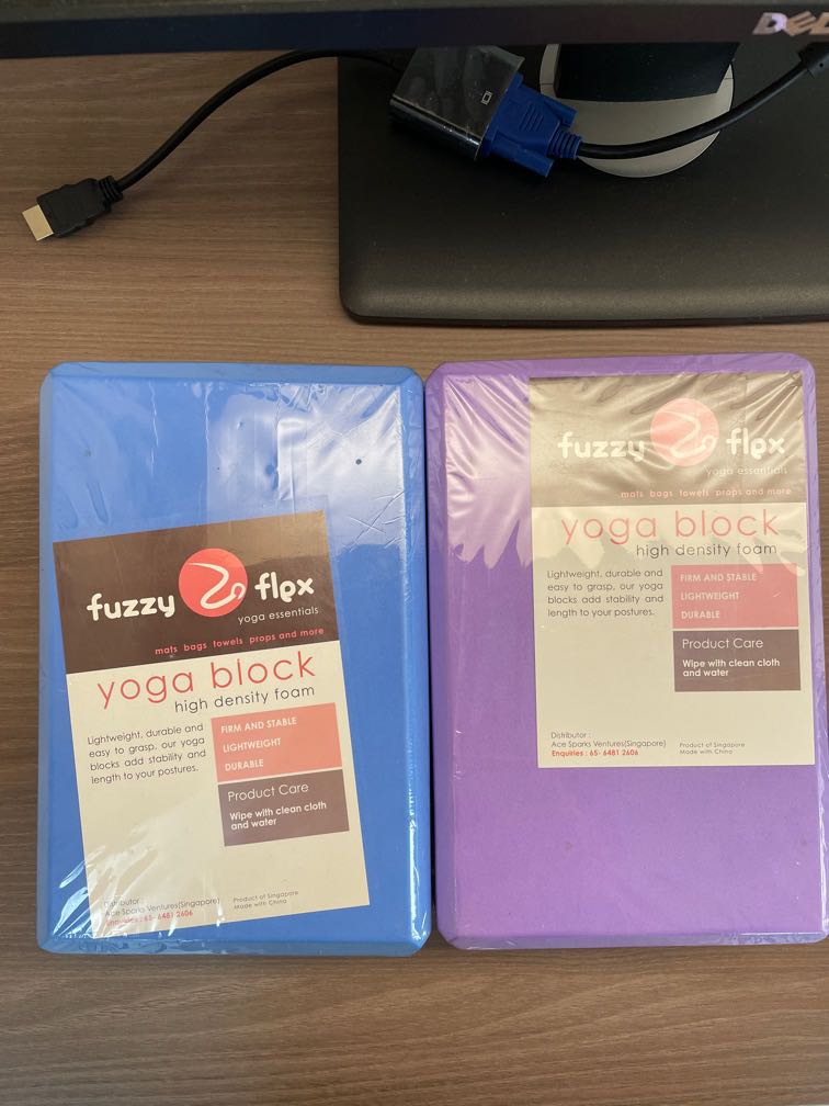 FUZZY FLEX YOGA BLOCK, Sports Equipment, Exercise & Fitness, Cardio ...