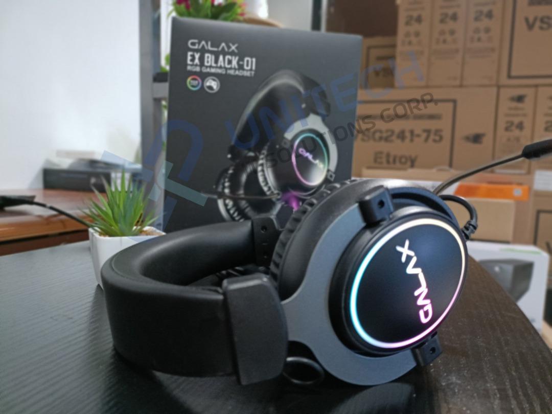 Galax EX- Black 01 RGB Gaming headset, Audio, Headphones & Headsets on ...