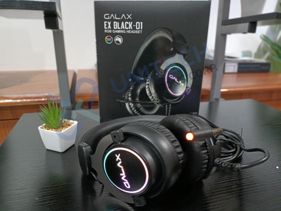 Galax EX- Black 01 RGB Gaming headset, Audio, Headphones & Headsets on ...