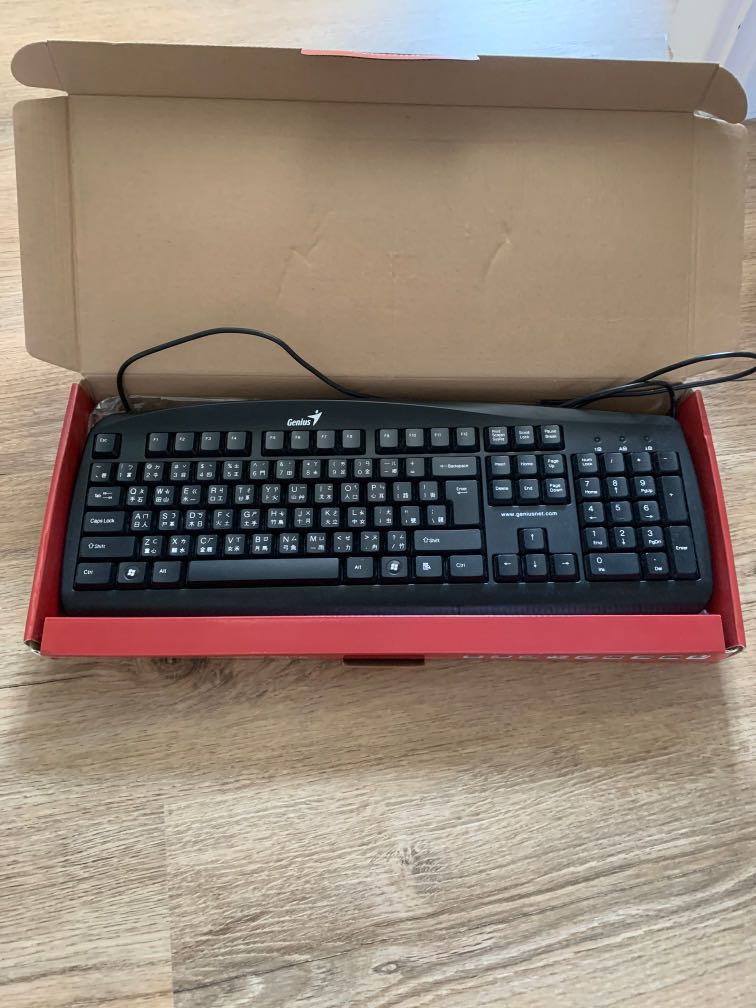 Genius Keyboard, 電腦＆科技, 電腦周邊及配件, 電腦鍵盤及相關產品 - Carousell