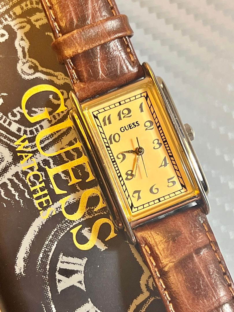 Guess Tank Preloved Unisex Watch, Luxury, Watches on Carousell