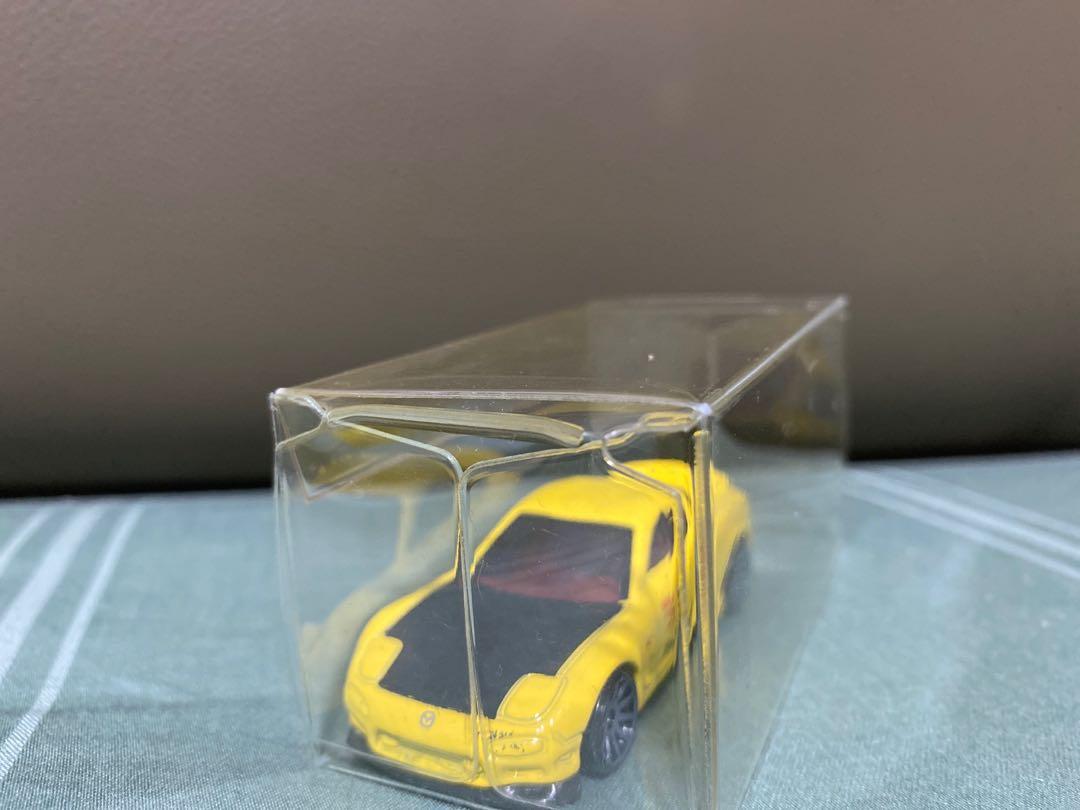 Hot wheels 95 Mazda RX7 Yellow, Hobbies & Toys, Toys & Games on Carousell