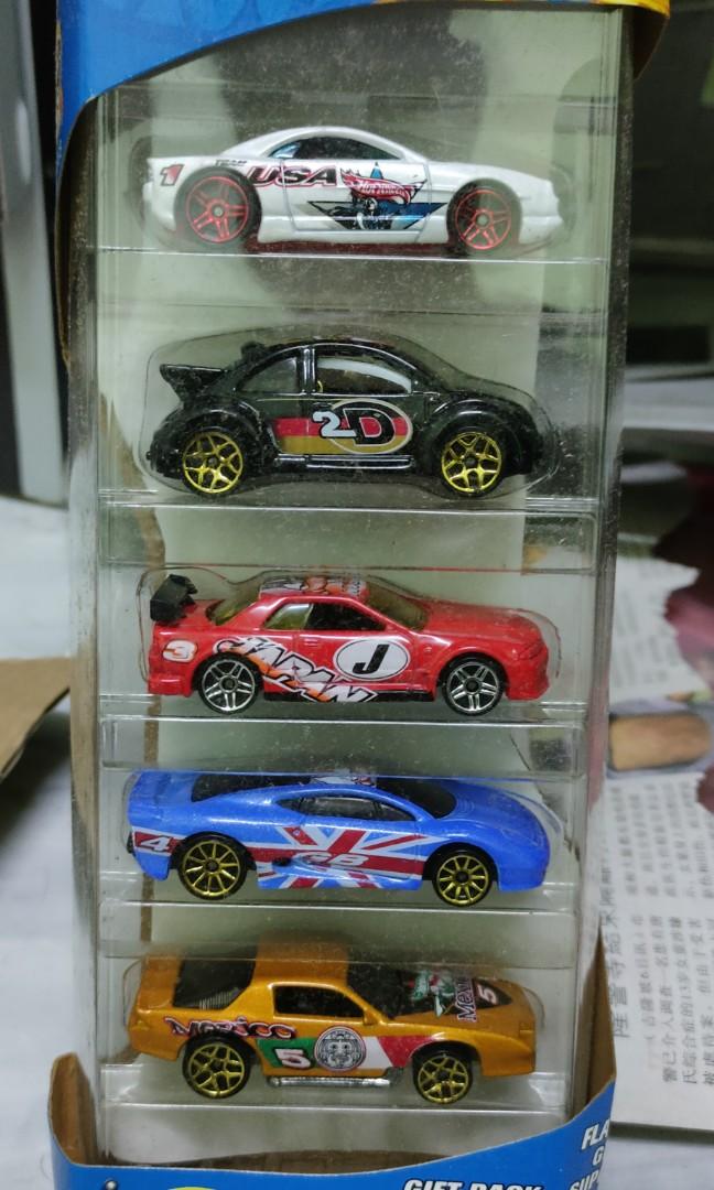 Hotwheels 5 pack Flag Flyers Nissan Skyline R32,Beetle,Jagiar Xj220 ...