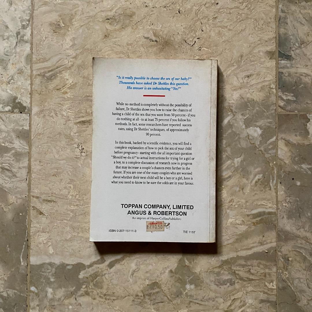 How To Choose The Sex Of Your Baby | Landrum Shettles and David Rorvik ...