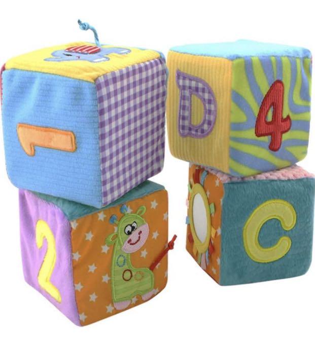 Jam Lee My First Baby Soft Cloth Blocks, Babies & Kids, Infant Playtime ...