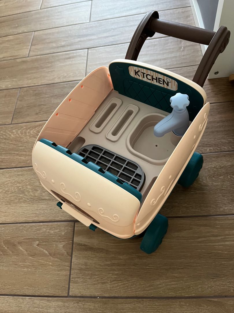 Kids Kitchen and Trolley, Hobbies & Toys, Toys & Games on Carousell