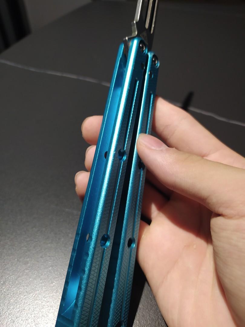 Krake Raken Kraken Armed Shark Balisong Butterfly Knife Trainer Clone ...