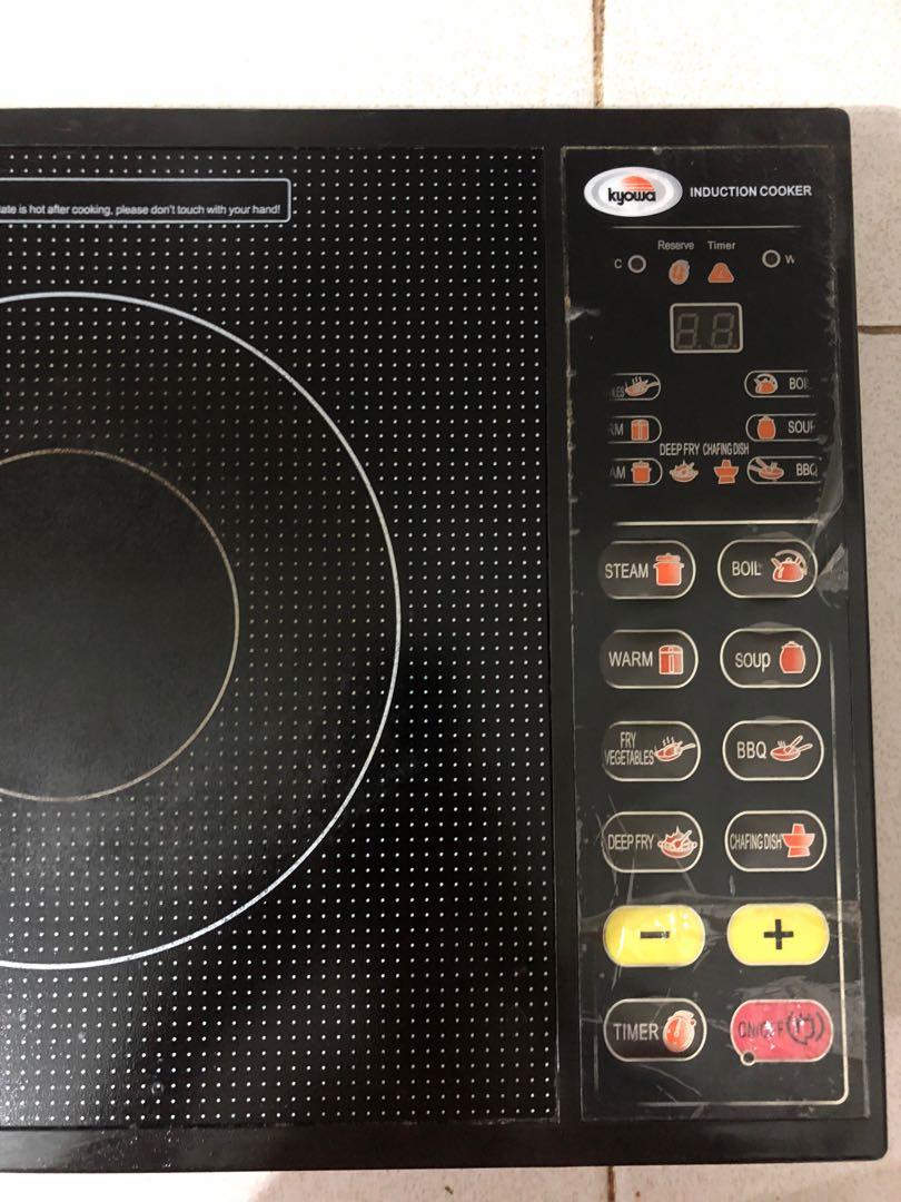 Kyowa Induction Cooker (Black) KW-3635, TV & Home Appliances, Kitchen ...