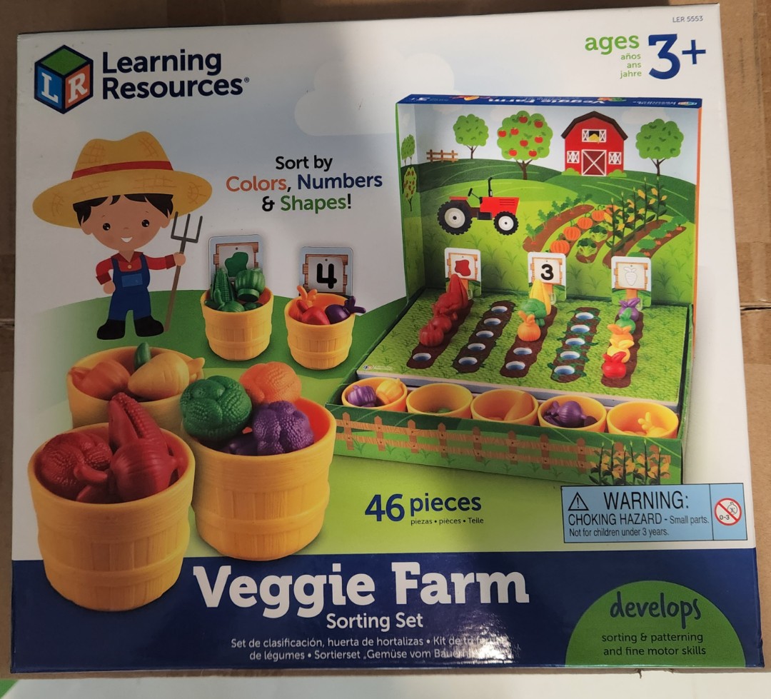 Learning resources Veggie Farm Sorting set, Hobbies & Toys, Toys ...