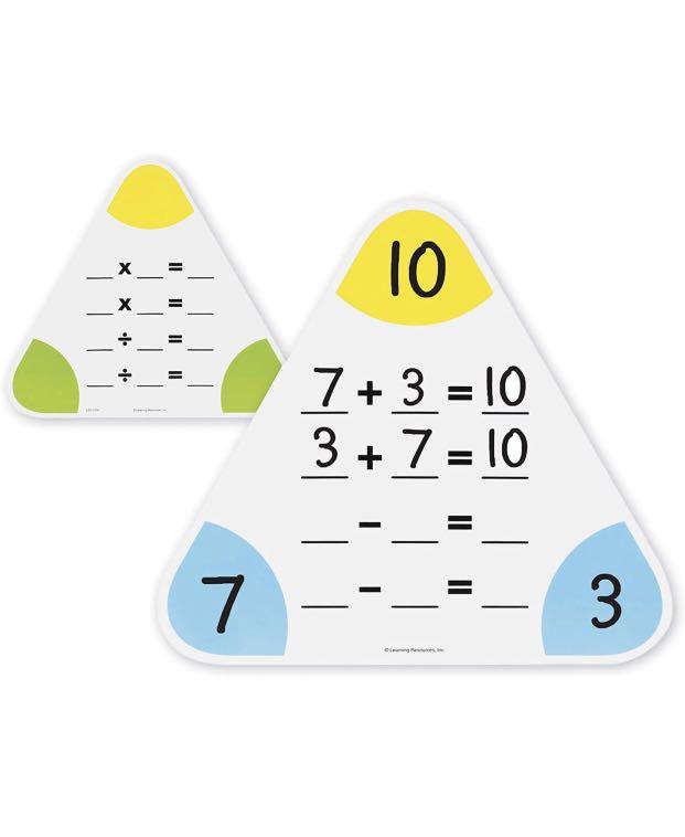 Learning Resources write & wipe fact family boards (Addition and ...