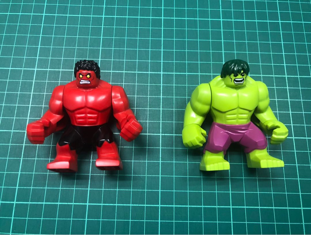 Lego red hulk and hulk 76078, 興趣及遊戲, 玩具 & 遊戲類 - Carousell
