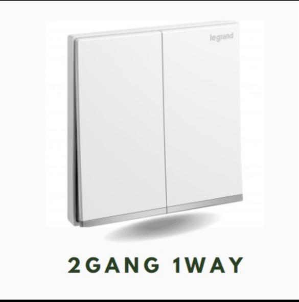 Legrand Galion 2Gang 1Way Switches White, Furniture & Home Living ...