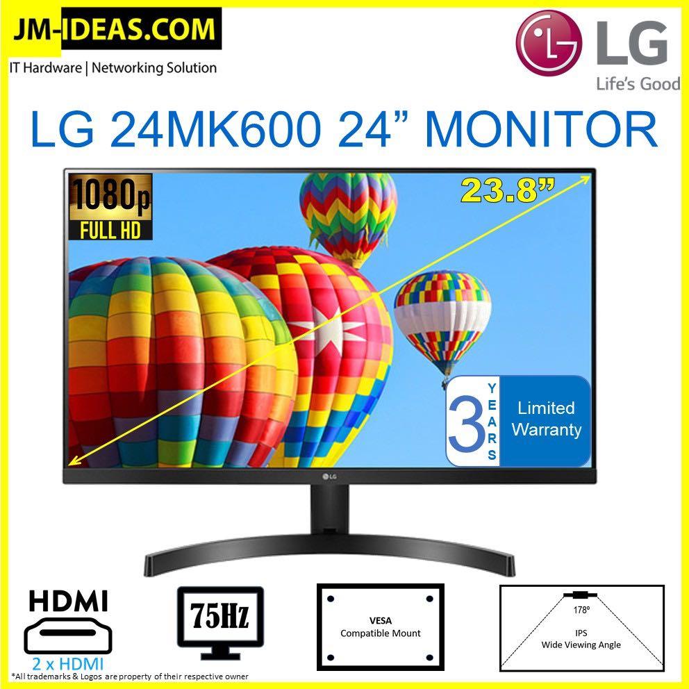 [LG] 24” Monitor Screen 24MK600, Computers & Tech, Parts & Accessories ...