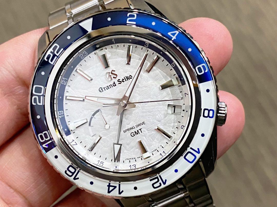 Like New Apr 22 Grand Seiko GS Sport Snow Dial Spring Drive GMT SBGE275 ...
