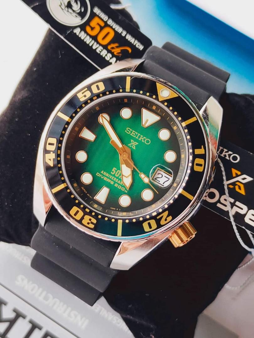LIMITED EDITION SEIKO PROSPEX GREEN SUMO 50th ANNIVERSARY, Men's ...