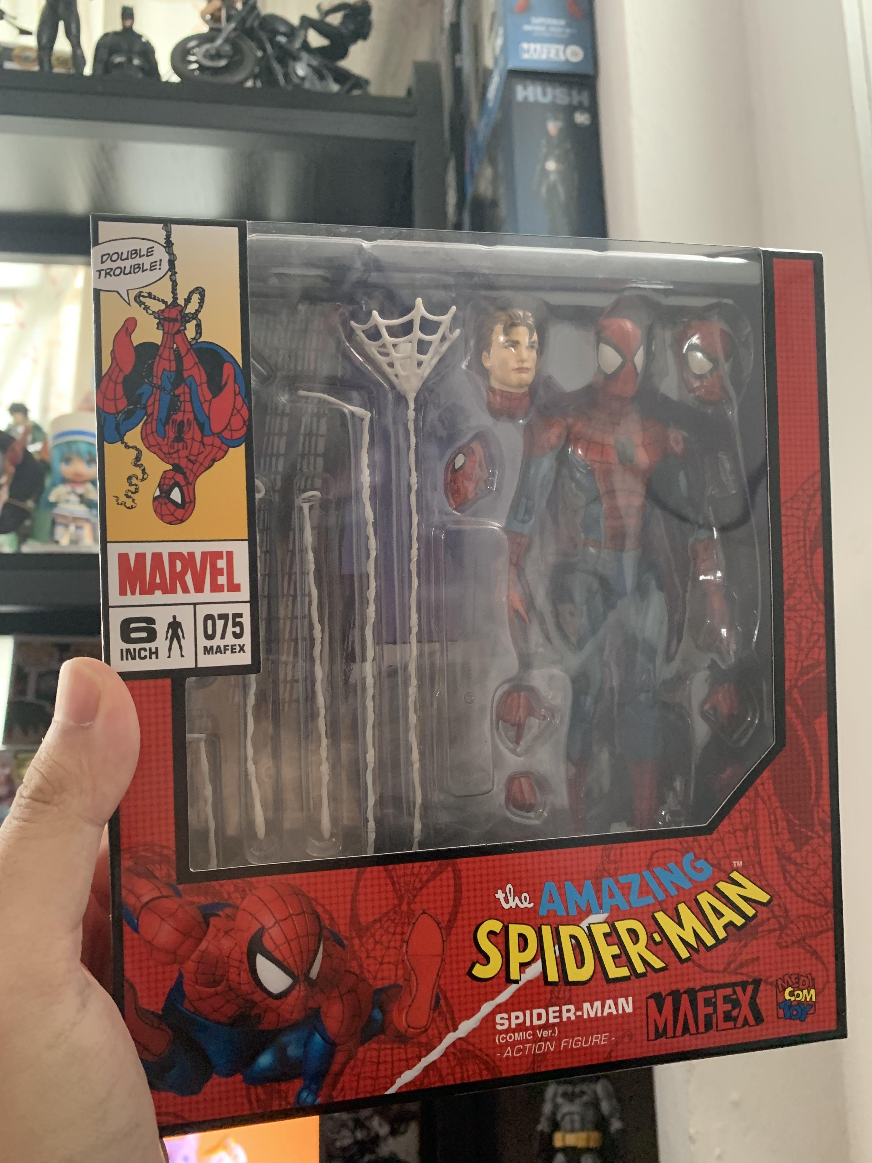Mafex 075 Spiderman (comic Ver) The amazing spider-man, Hobbies & Toys ...