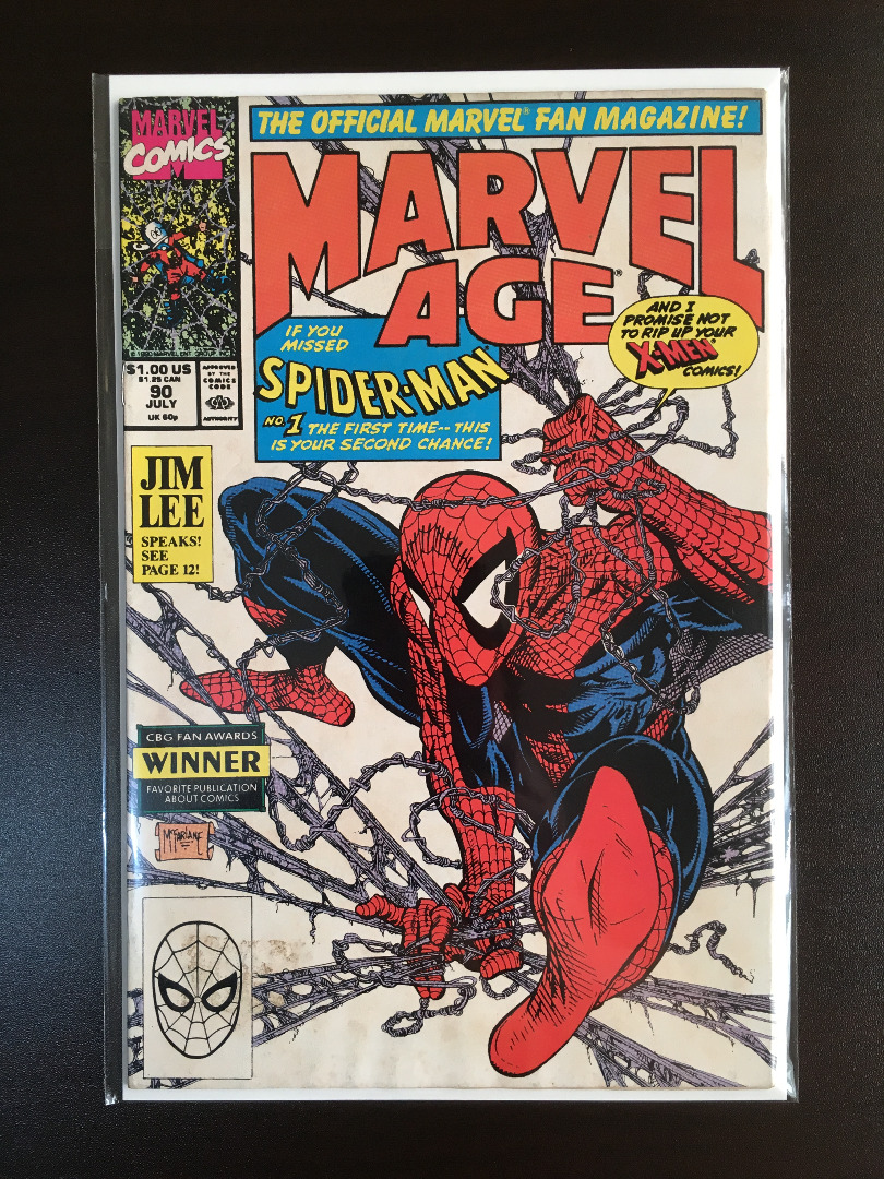 Marvel Age #90, Todd McFarlane Spider-Man Preview, Jim Lee interview ...