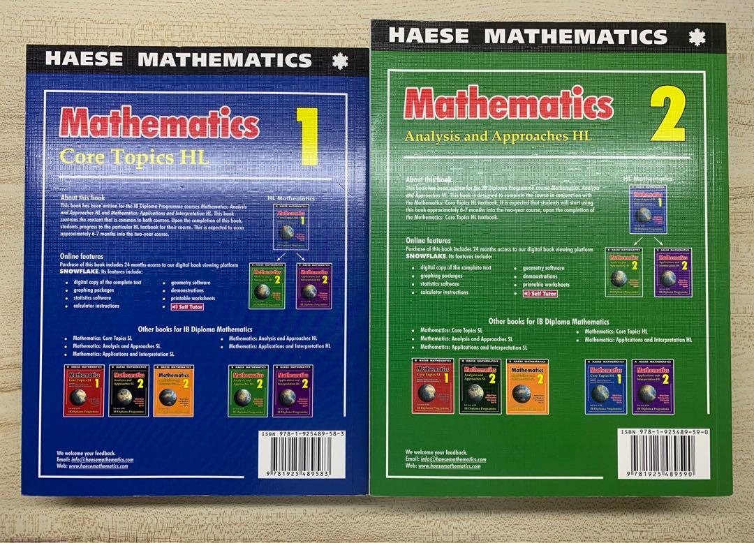 IB Mathematics Core Topics HL Analysis And Approaches HL 