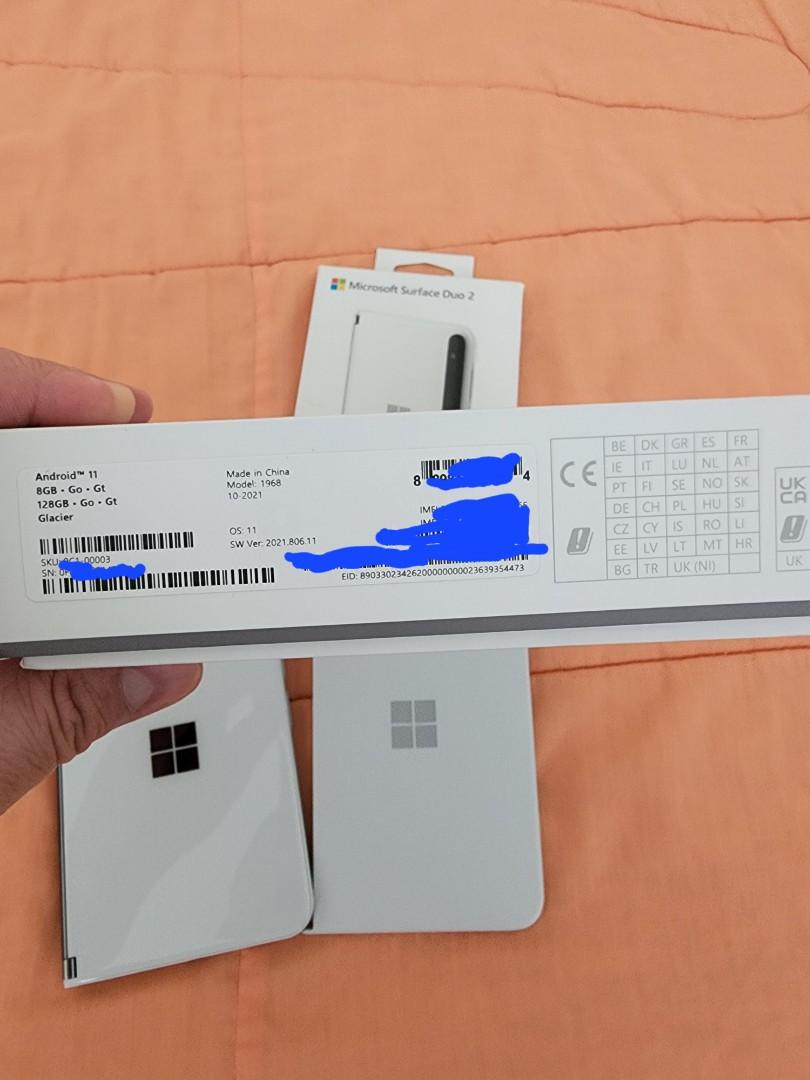 Microsoft Surface duo 2 5G Glacier Unlocked UK set, Mobile Phones & Gadgets, Mobile Phones ...