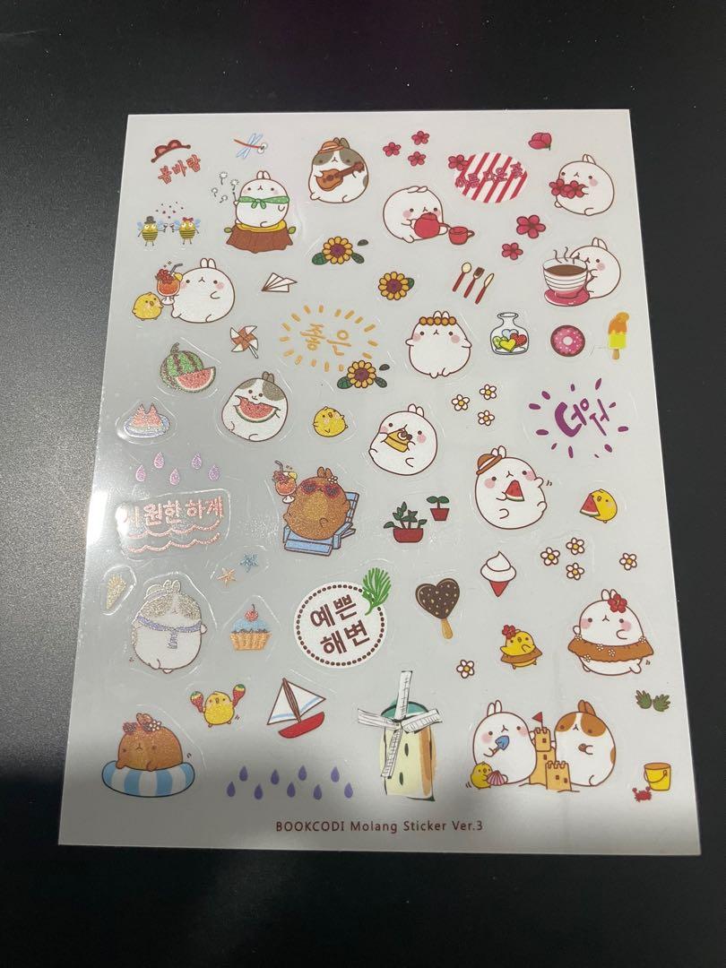 Molang stickers, Hobbies & Toys, Stationery & Craft, Stationery ...